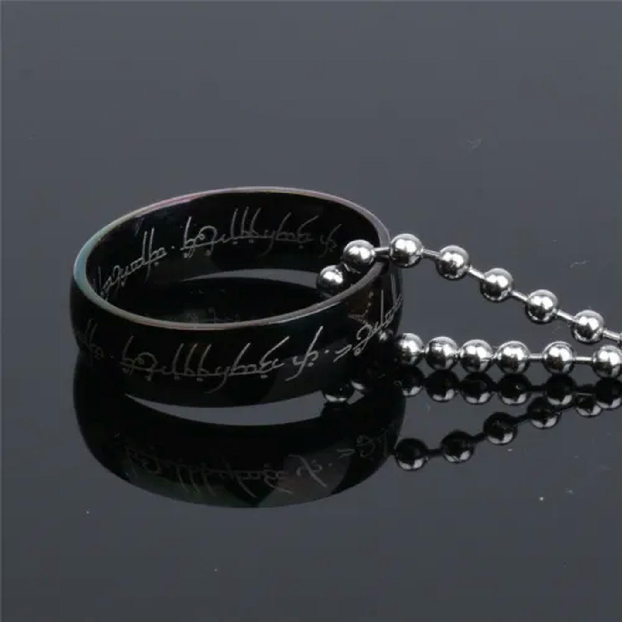 EOEMY Lord Of The Rings The One Ring Lotr Stainless Steel Wedding Ring ...