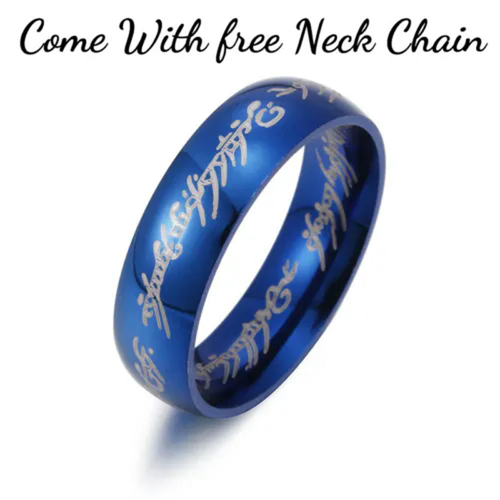 EOEMY Lord Of The Rings The One Ring Lotr Stainless Steel Wedding Ring ...