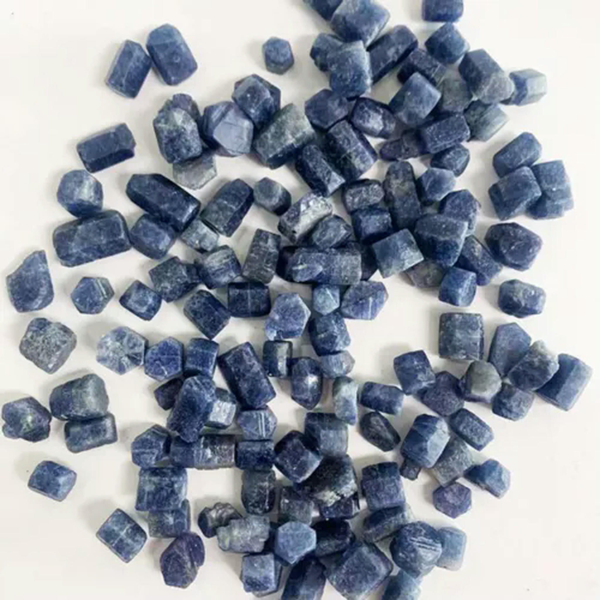 EOEMY Lot 50G/100G Rough Natural Blue Sapphire Ruby Corundum Crystal ...