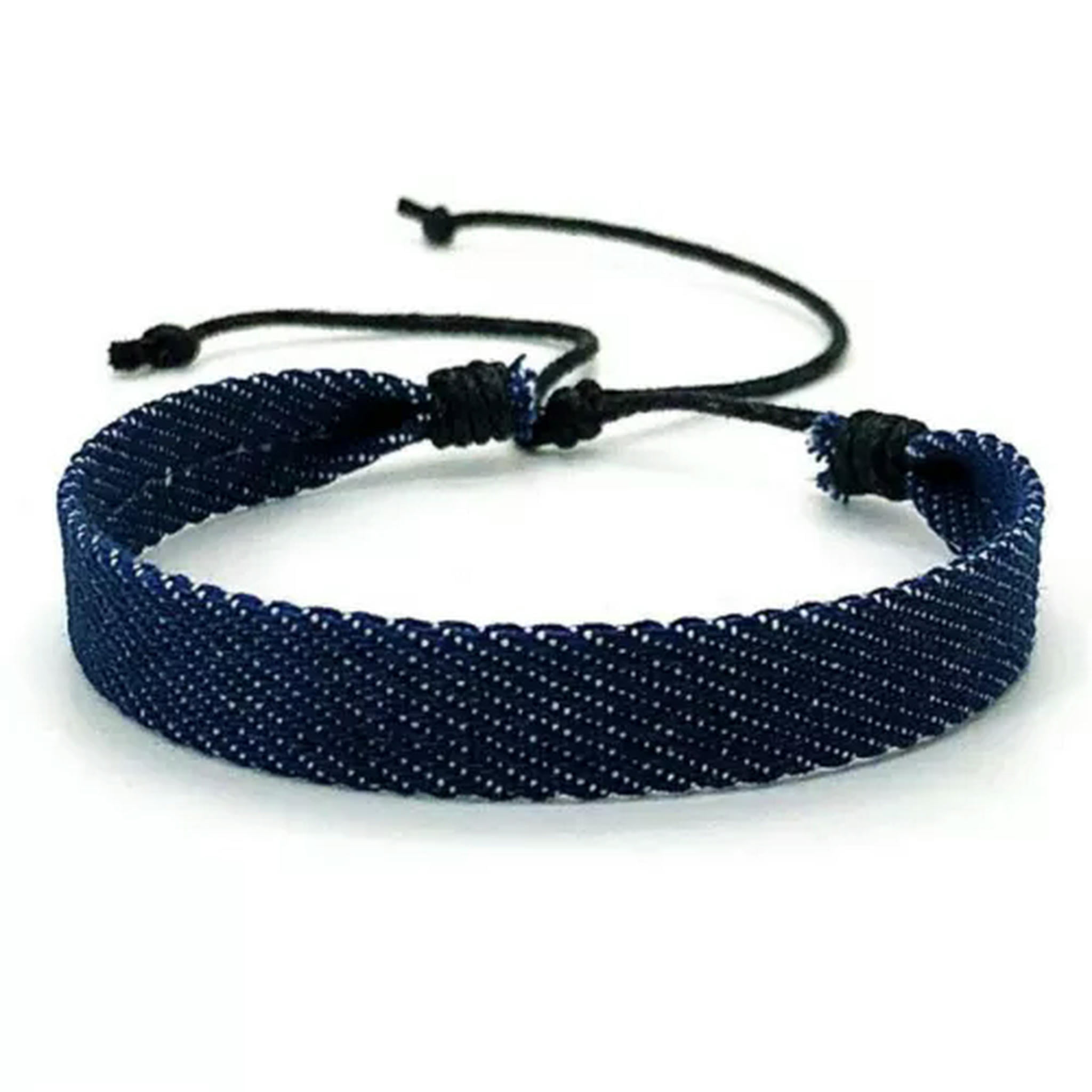 EOEMY Men Star Denim Handmade Braided Bracelet Adjustable Bangle Women ...