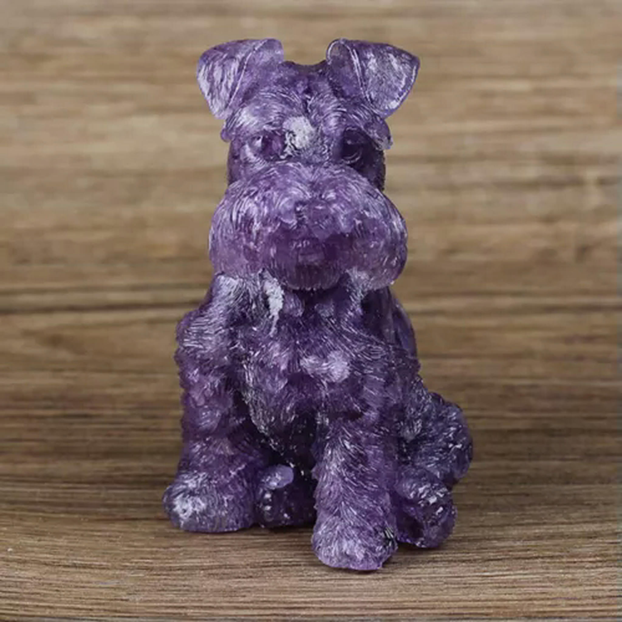 EOEMY Natural Crystal Chakra Dog Doberman Quartz Gravel Resin Epoxy ...