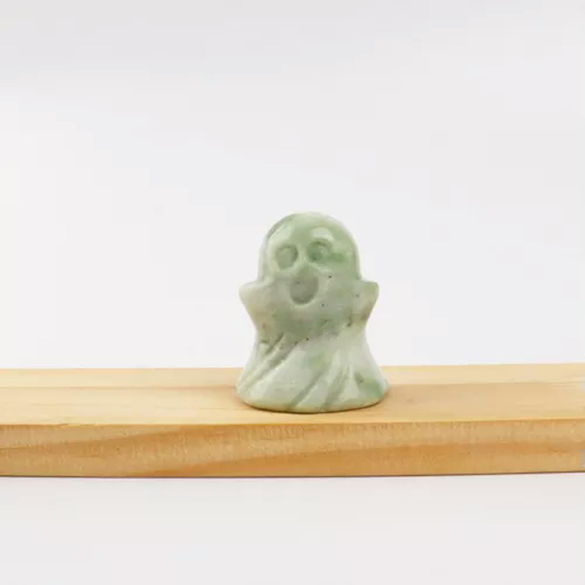 EOEMY Natural Gemstone Quartz Crystal Ghost Skull Carved Healing Reiki ...