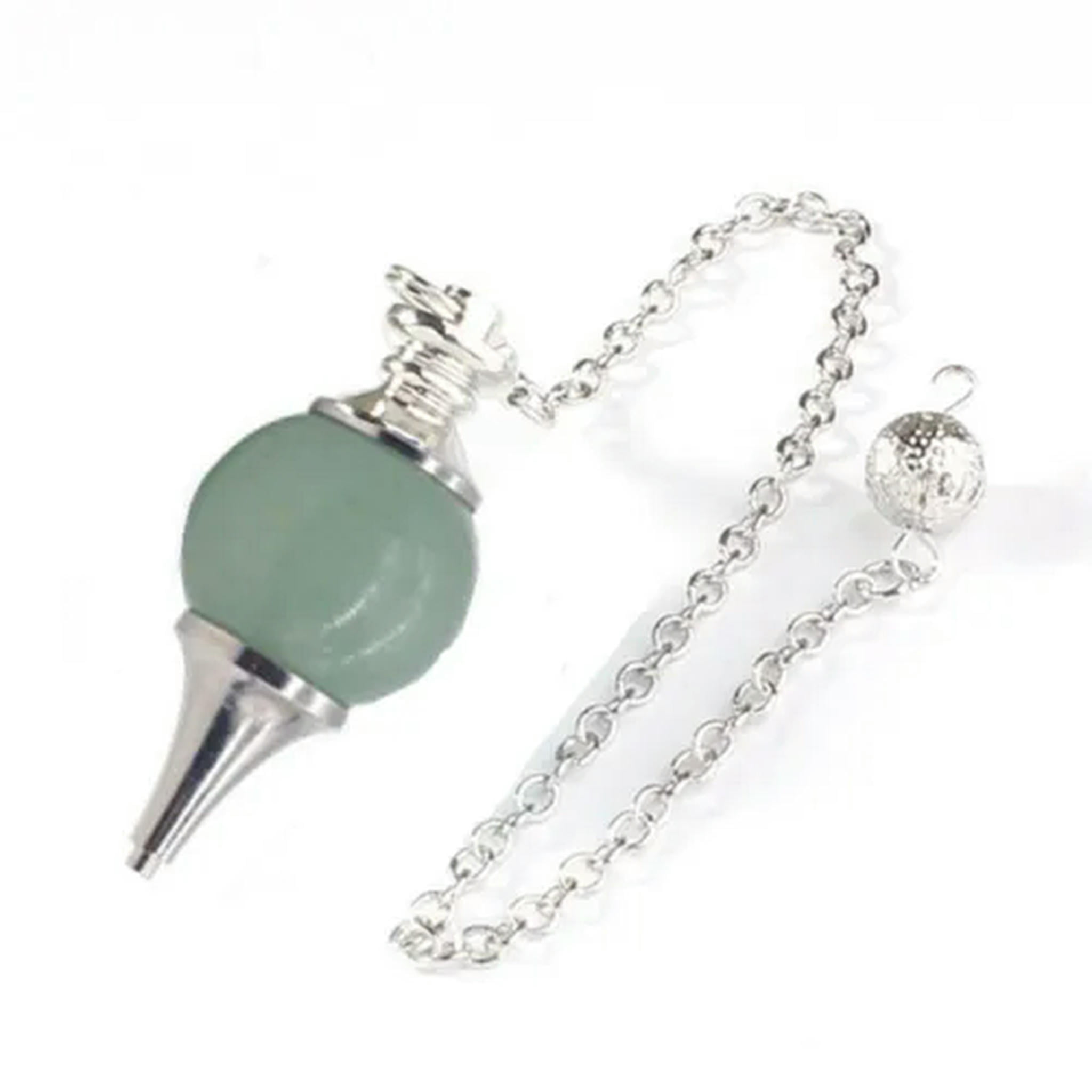 EOEMY Natural Pendulum Pendant Dowsing Bead Quartz Crystal Healing ...