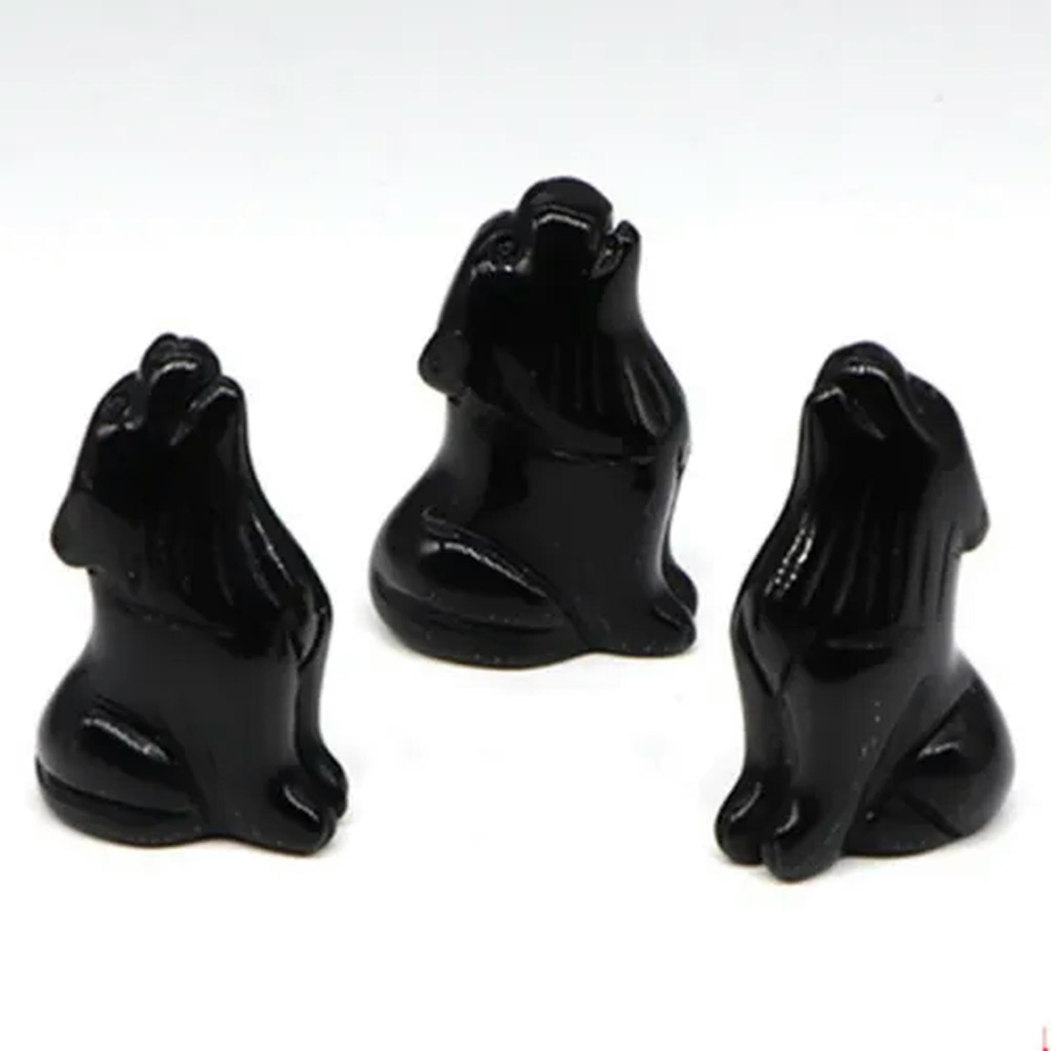 EOEMY Natural Quartz Crystal Carved Wolf Healing Wolves Animal ...