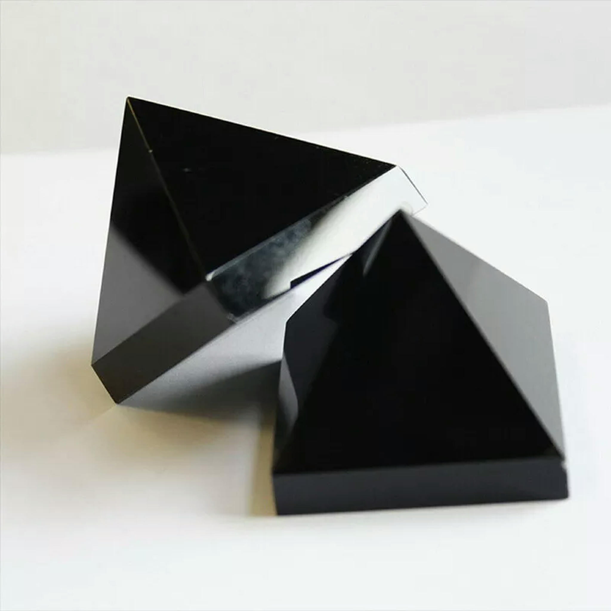 EOEMY Natural Rare Black Obsidian Quartz Gemstone Crystal Energy ...