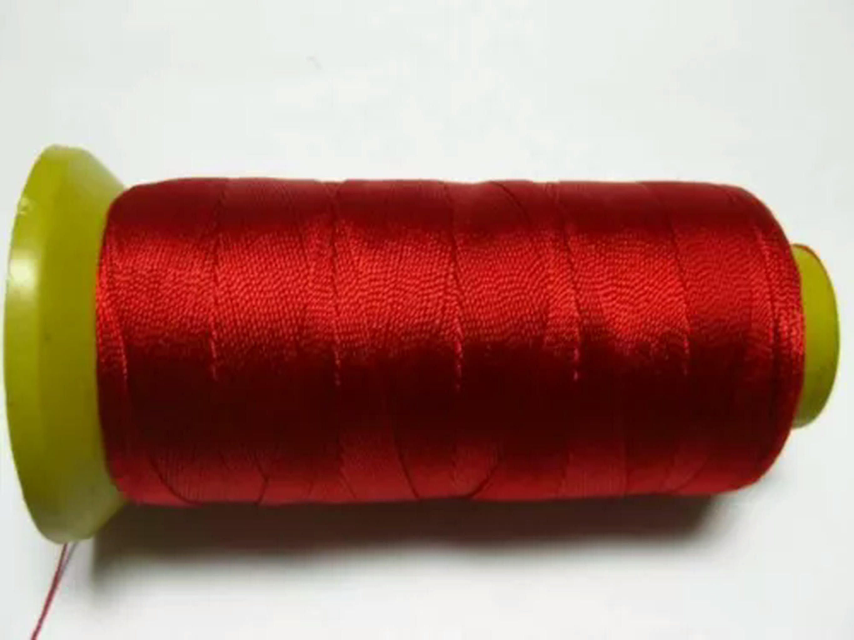 EOEMY One Spool Red Nylon Beading Thread Cord String 210D/12,9,6,3 Pick ...