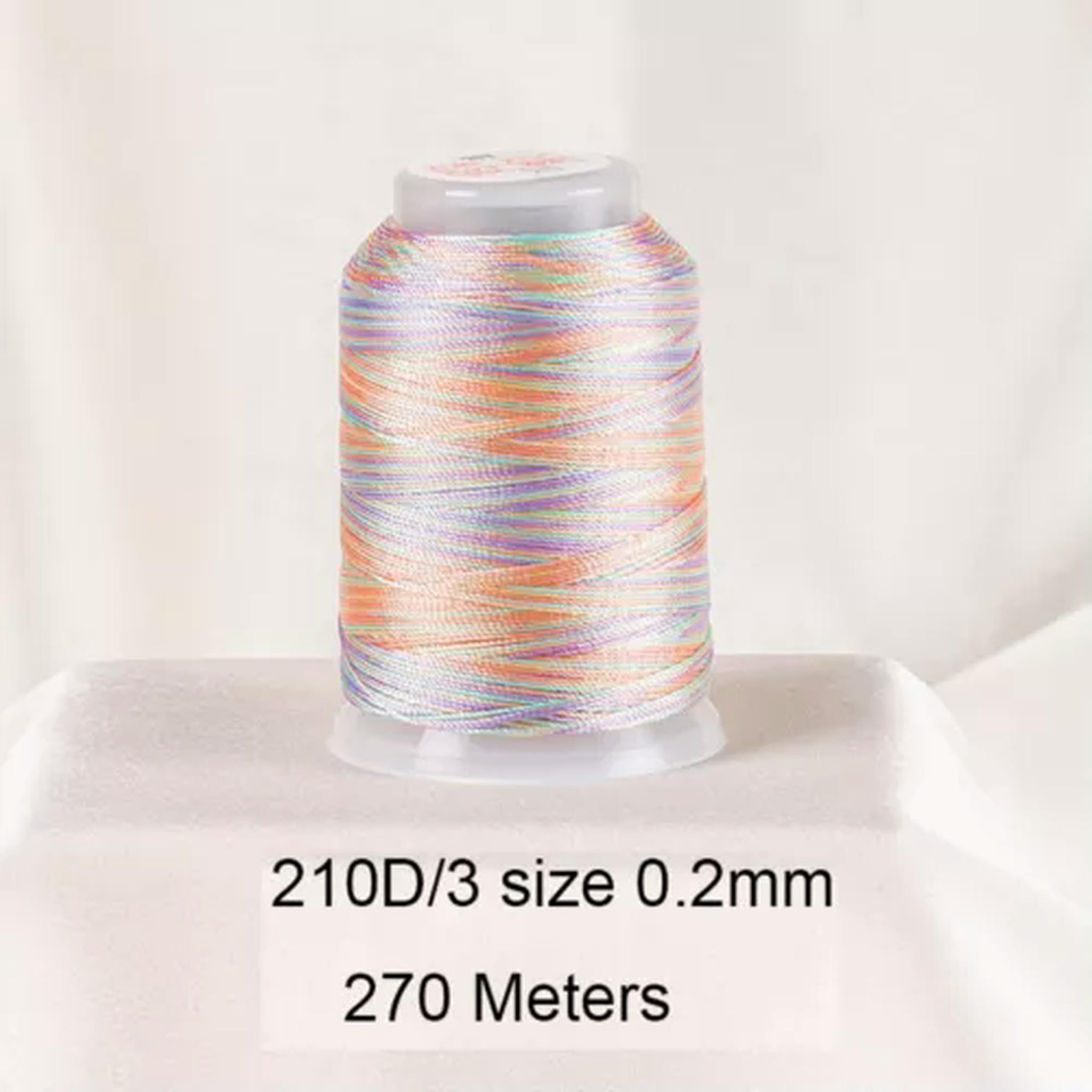 EOEMY One Spool Variegated Polyester Sewing Embroidery Thread String ...