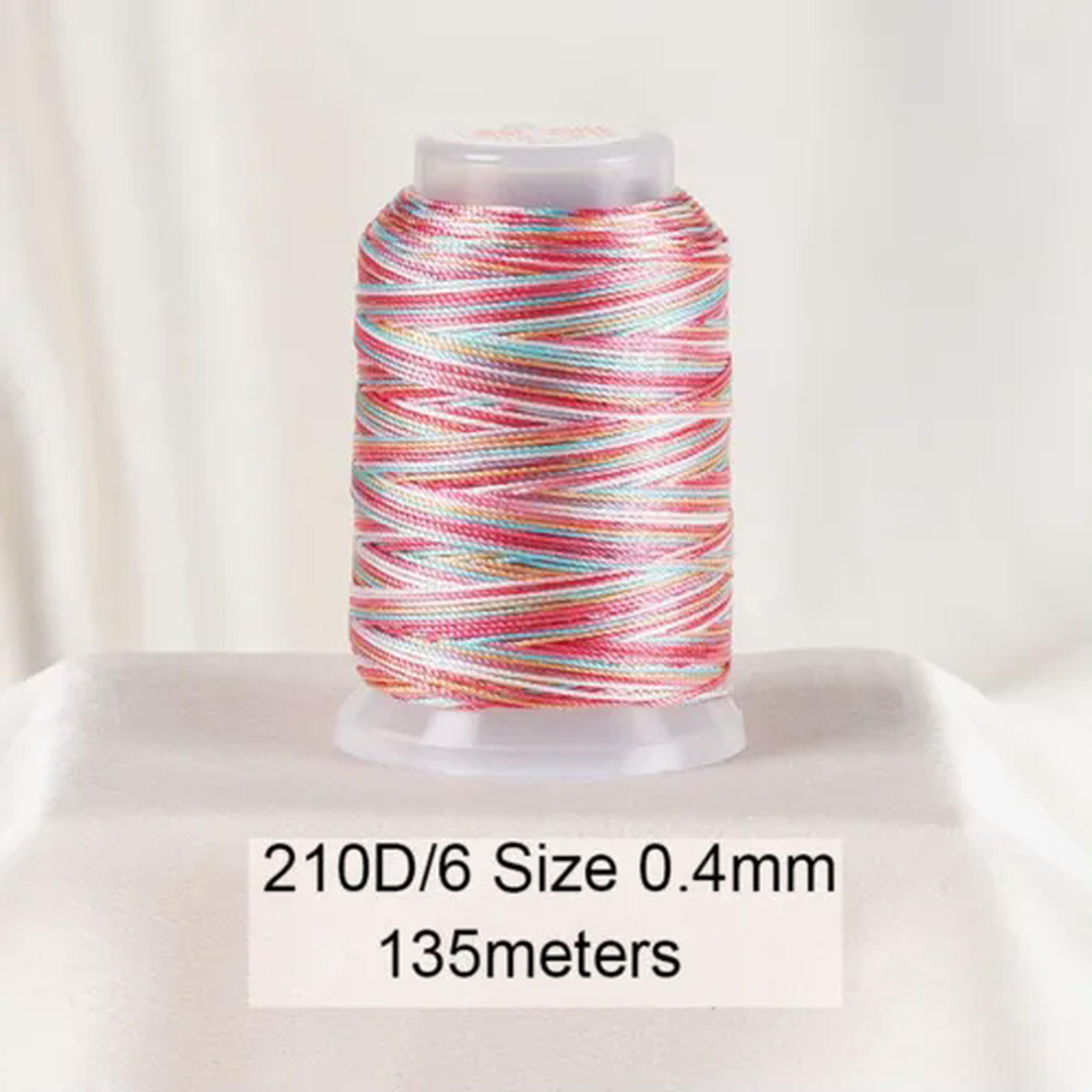 EOEMY One Spool Variegated Polyester Sewing Embroidery Thread String ...