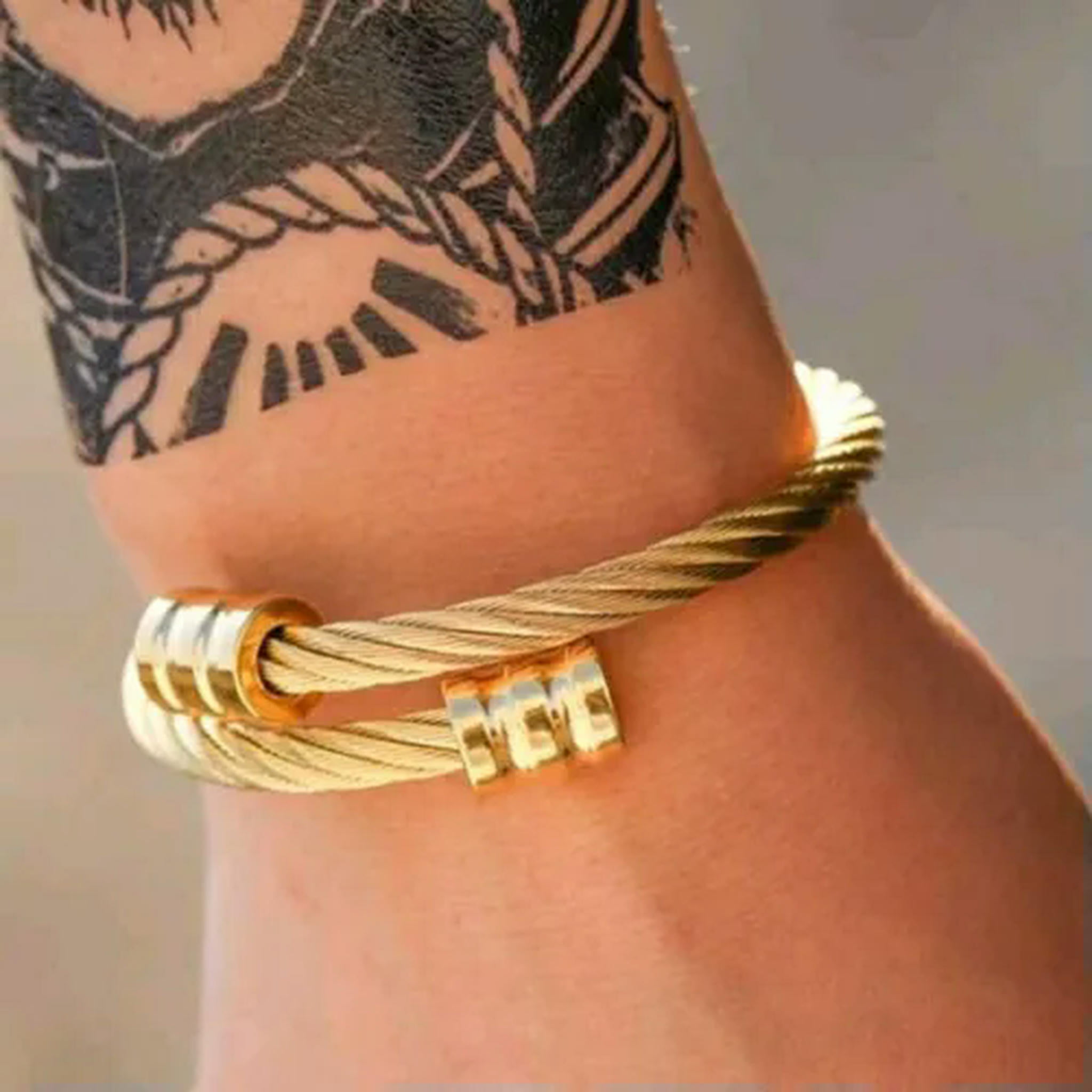 EOEMY Pure Copper Magnetic Bracelet Bangle Arthritis Pain Relief Wrist ...