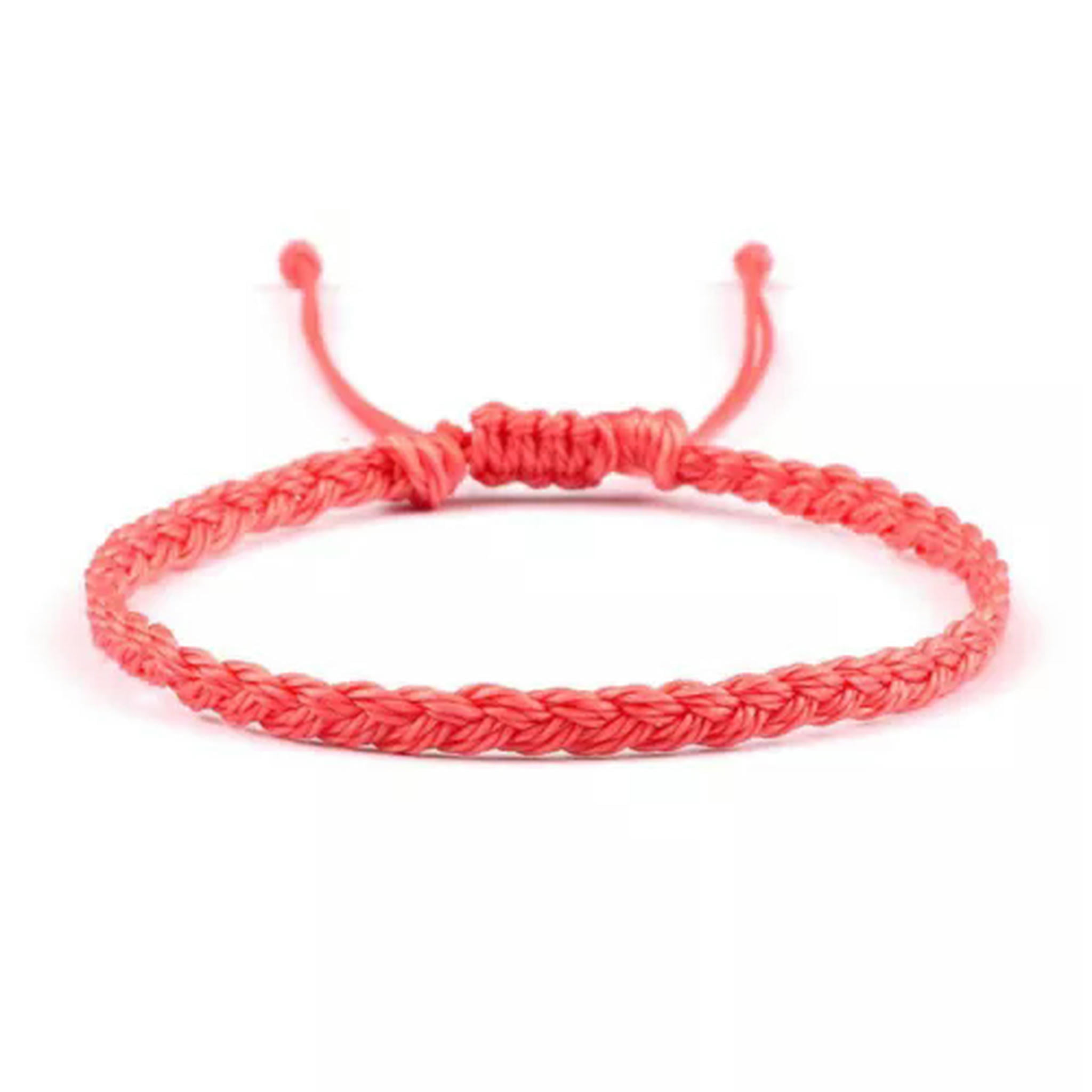 EOEMY Waxed String Bracelet Braided Thread Bangles Handmade Waterproof ...