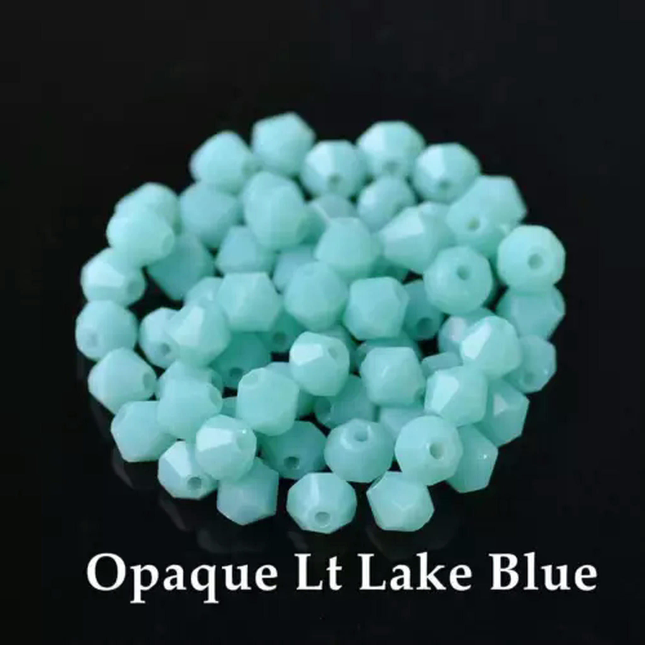 EOEMY Wholesale 1000Pcs 4mm Small Bicone Faceted Crystal Glass Loose ...