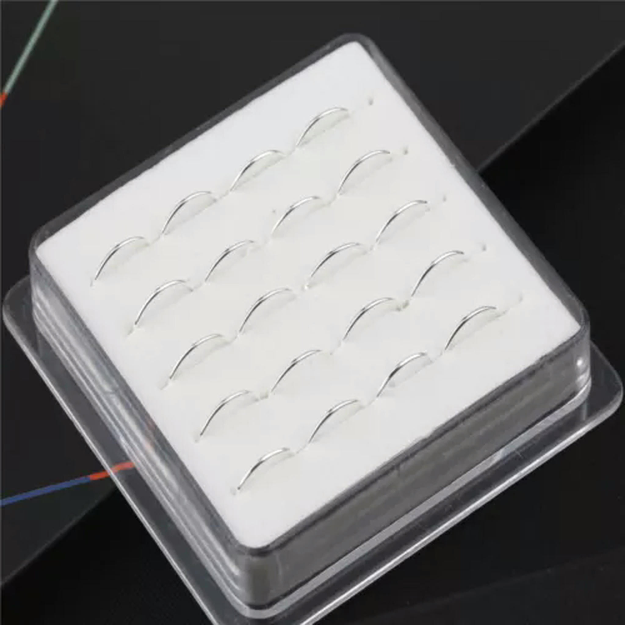 EOEMY Wholesale 20Pcs 1 Box Crystal Silver Gold Nose Stud Ring Hoop ...
