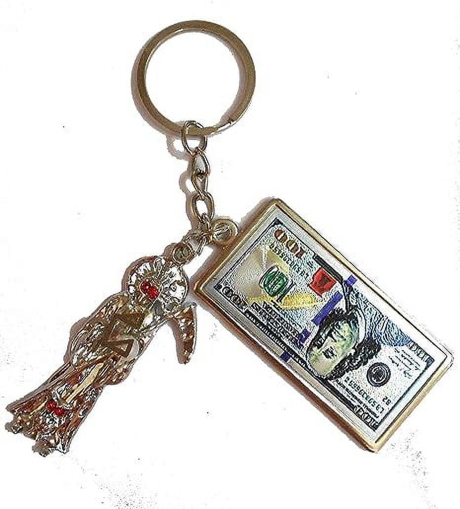 EOHX Llavero de la Santisima Muerte y Billete/Holy Death and Dollar ...