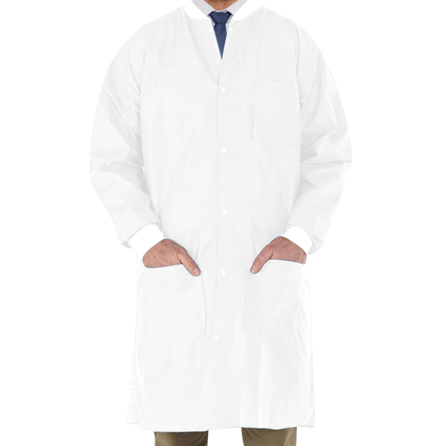 EOMDistributors High Performance SMS Disposable Lab Coat With Knit ...