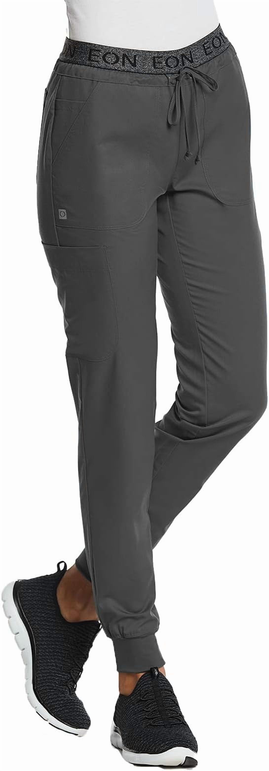 EON 7378 Women's Sporty Full Elastic Logo Jogger Scrub Pant - Walmart.com