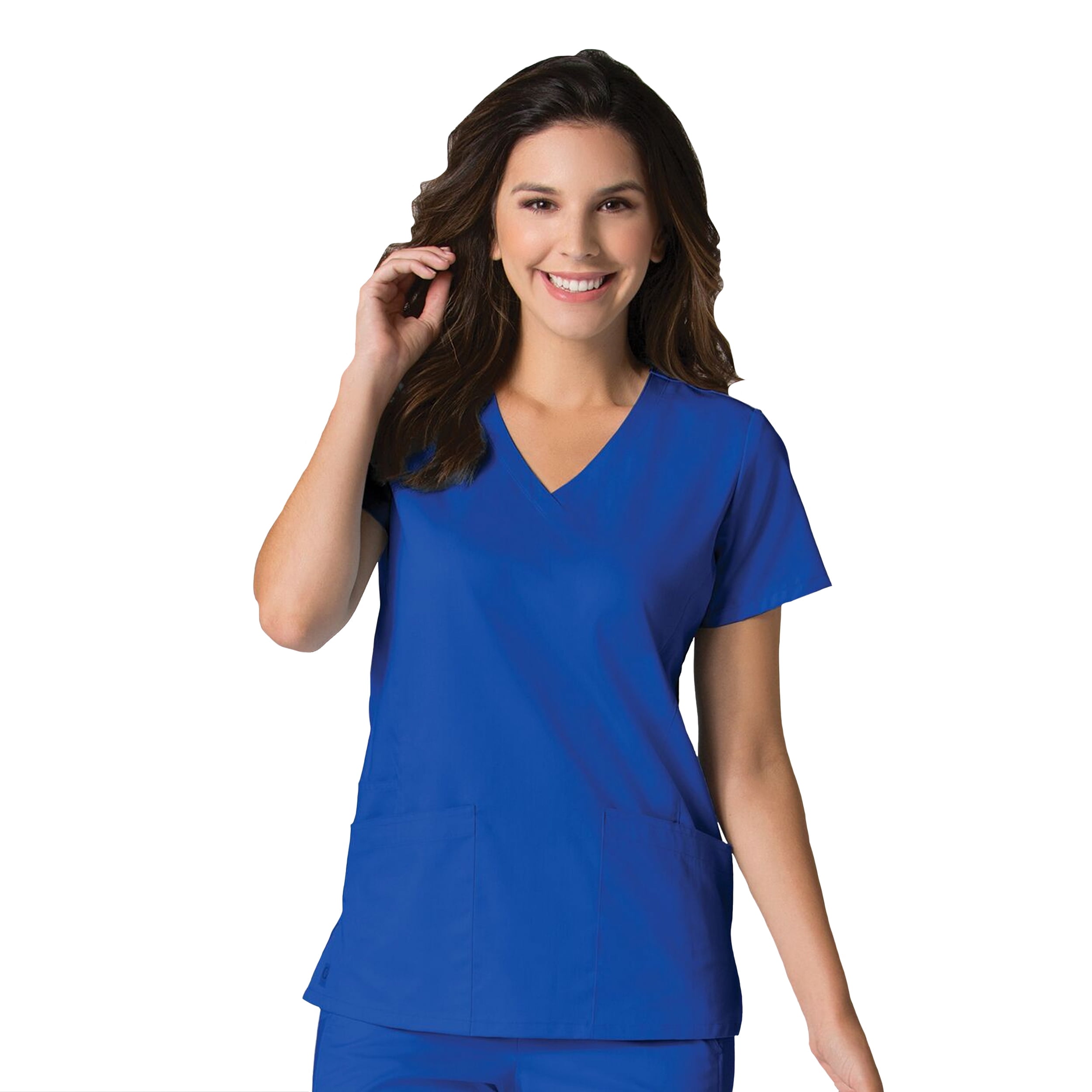 EON Women's COOLMAX V-Neck Mesh Panel Solid Scrub Top - Walmart.com