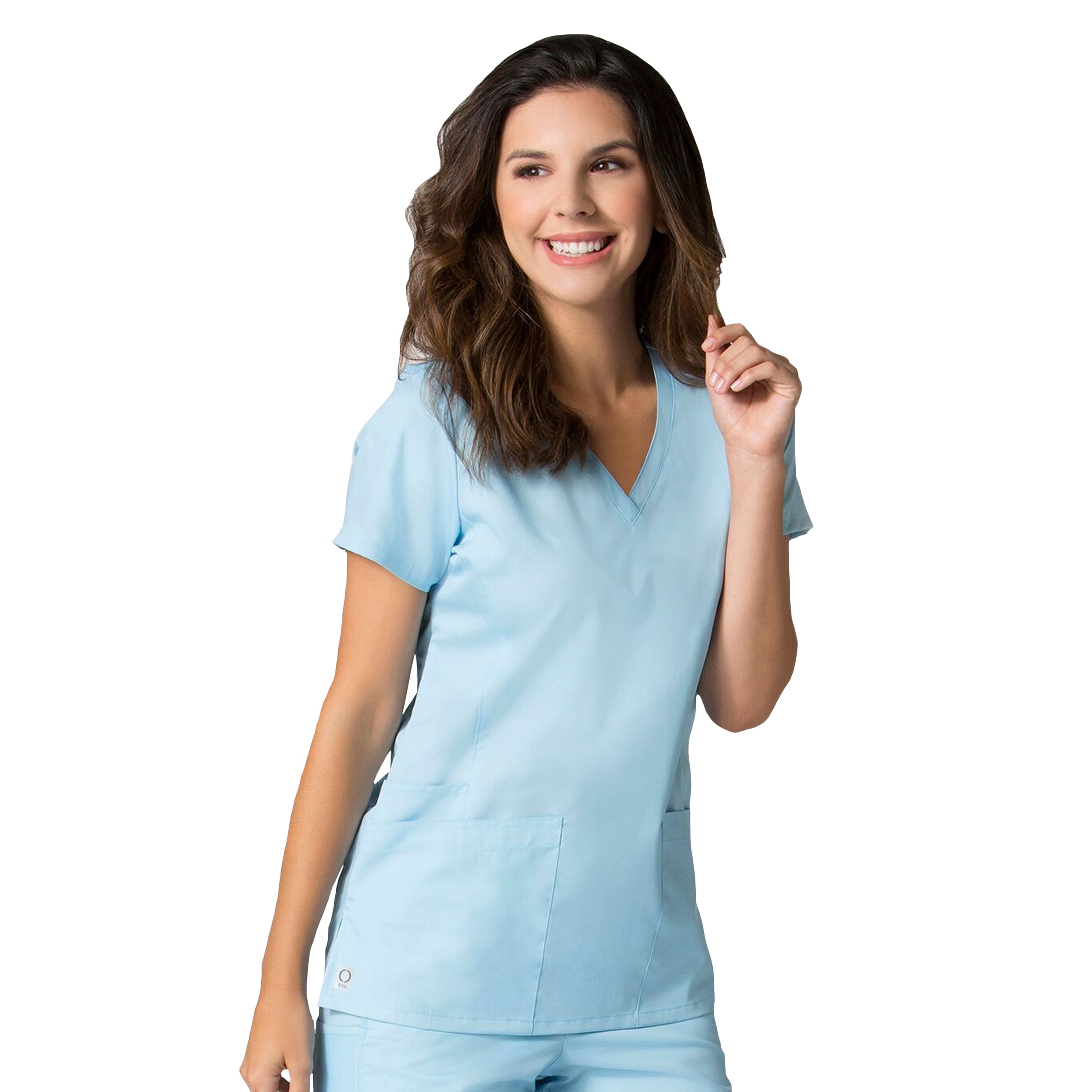 EON Women's COOLMAX V-Neck Mesh Panel Solid Scrub Top - Walmart.com