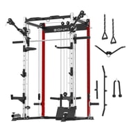 UPGO Power Cage,1200lbs Multi-Function Power Rack with Lat Pulldown and ...