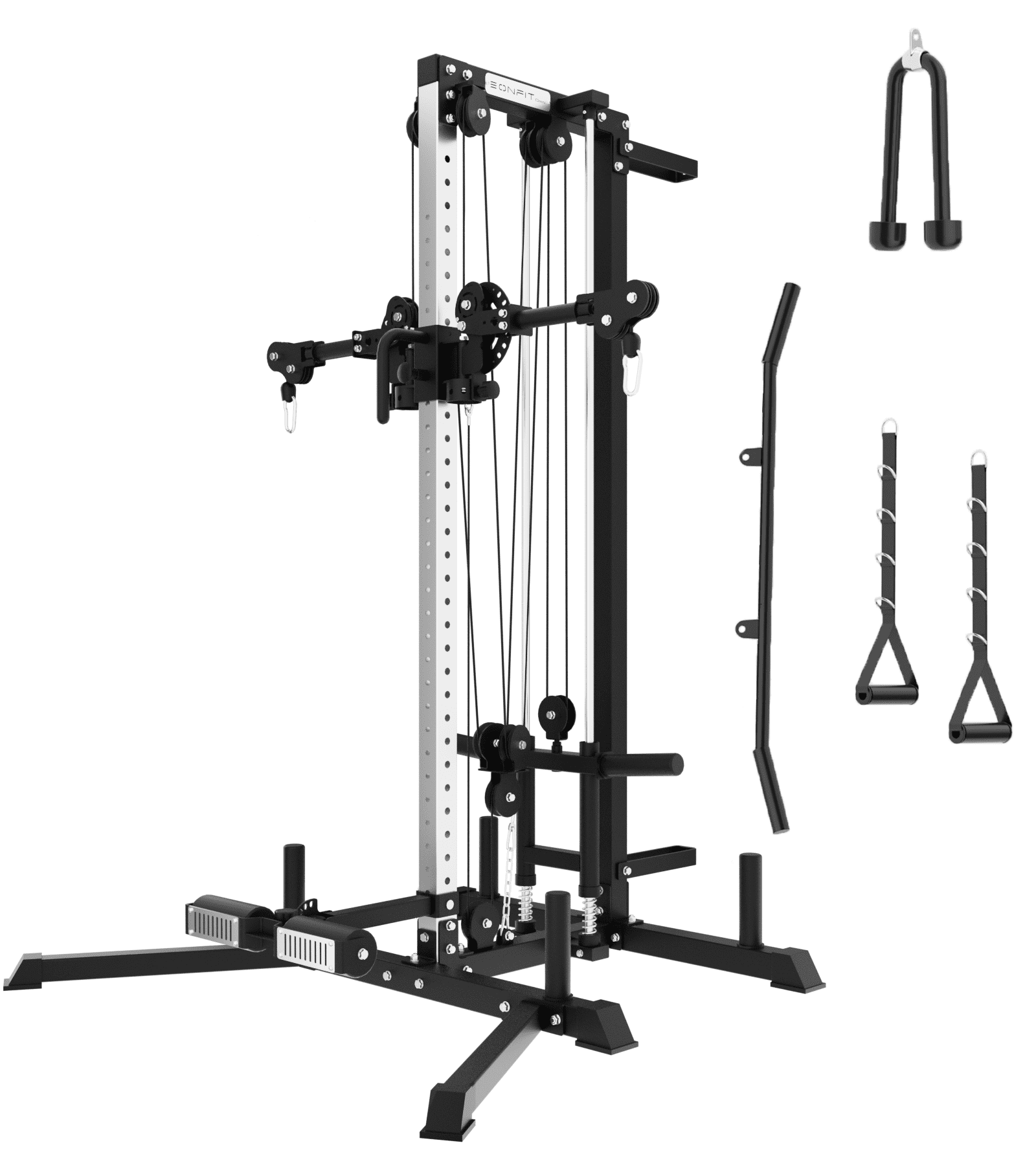 EONFITOmni Home Gym Cable Crossover Machine, 33 Height Settings, Lat ...