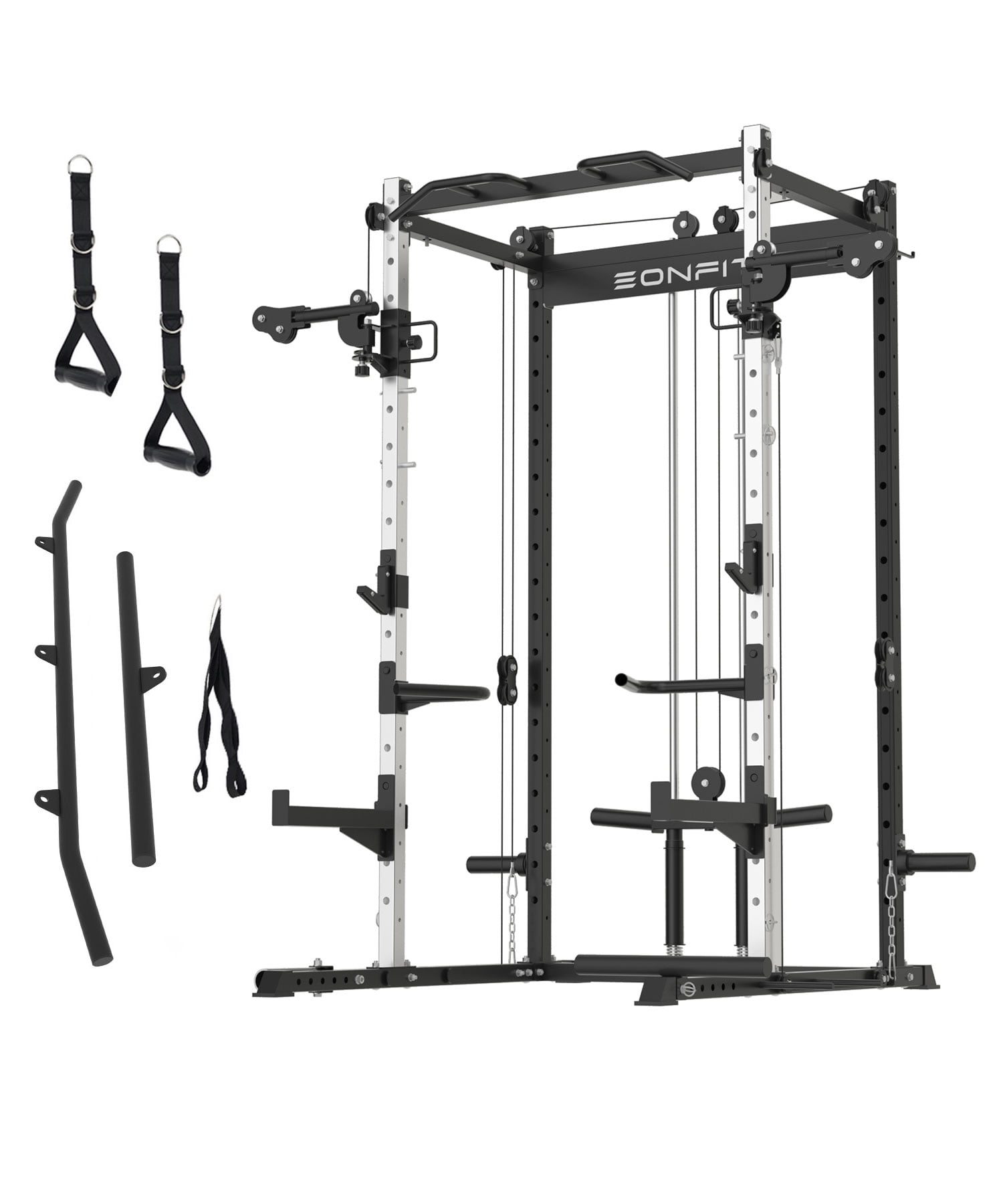 EONFITOmni Squat Cage Power Rack with Cable Kosovo | Ubuy