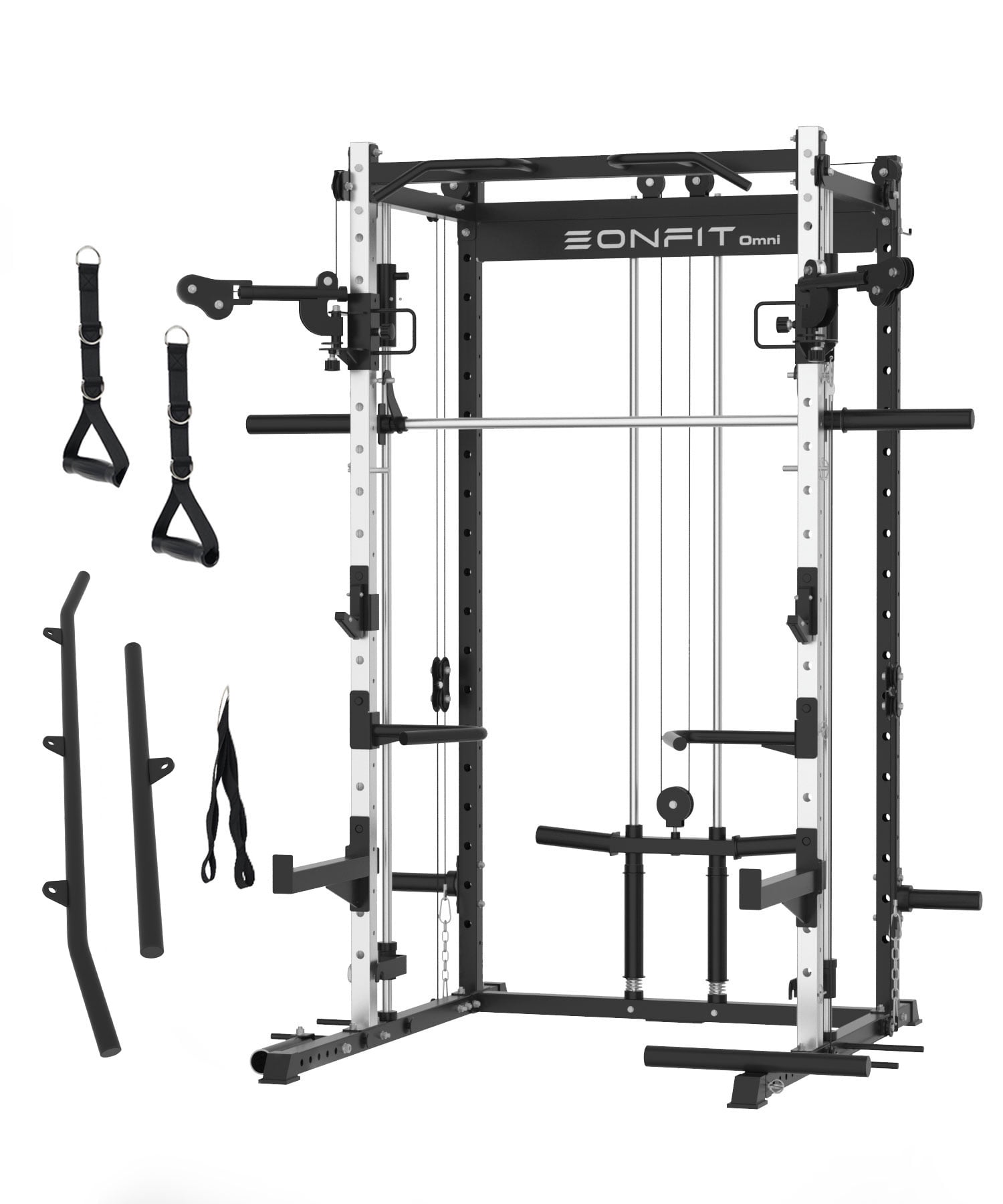 EONFITOmni Smith Machine Home Gym, Power Rack with Cable Crossover ...