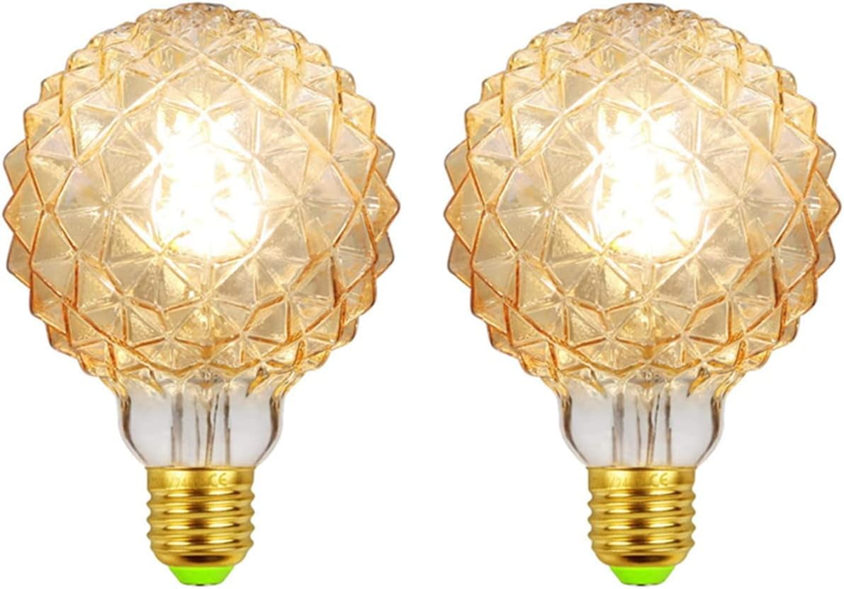EONQY 2 Pack Led Bulb Vintage Light Bulb Starry Light Bulb Firework ...