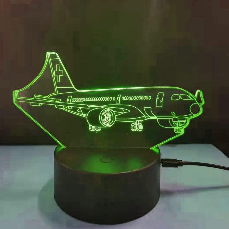 EONQY 3D Night Light, LED Colorful Gradient 3D Optical Illusion Lamp ...