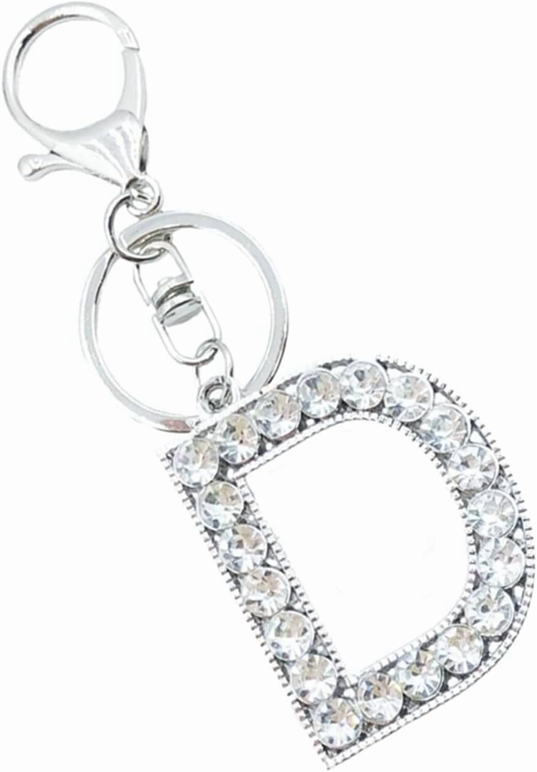 EONQY A-Z Letter Keychain, Alphabet Keychain Initial Letter Keyring ...