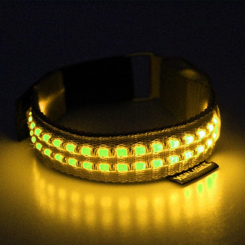 EONQY LED Armband, 3 Lighting Modes Battery Operated LED Light Up ...