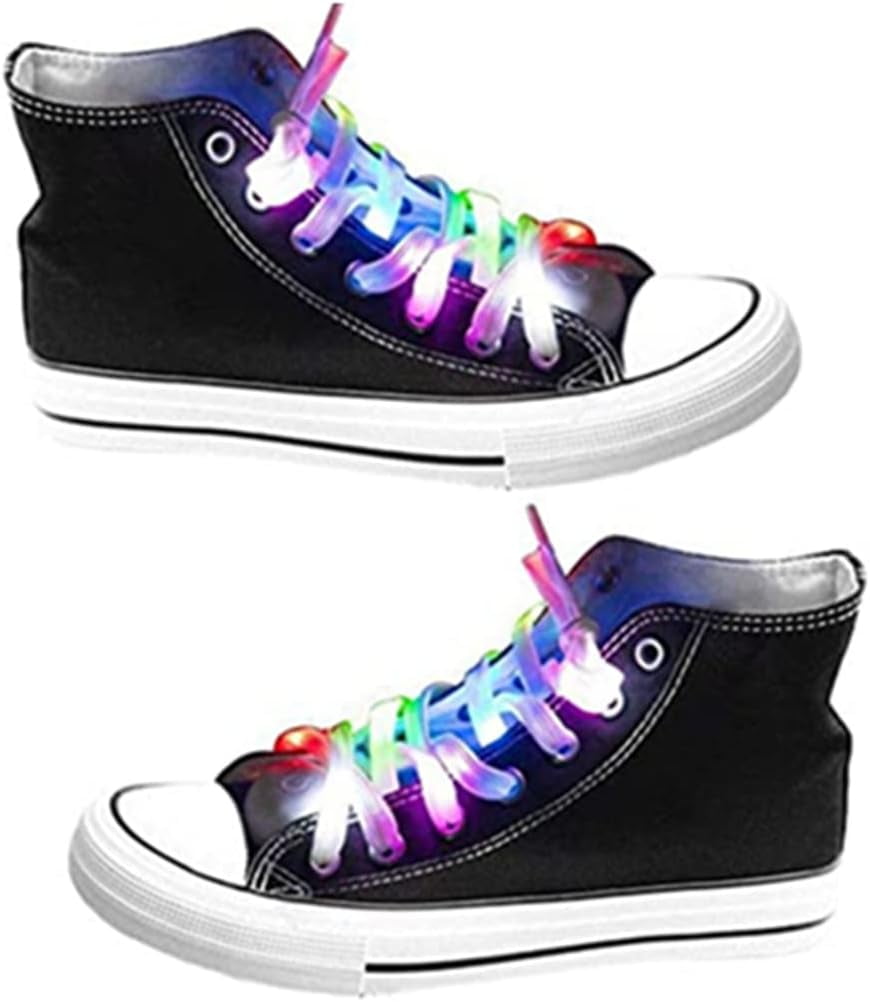 EONQY LED Light Up Shoe Laces, Nylon LED Shoelaces Light Up Shoe Laces ...