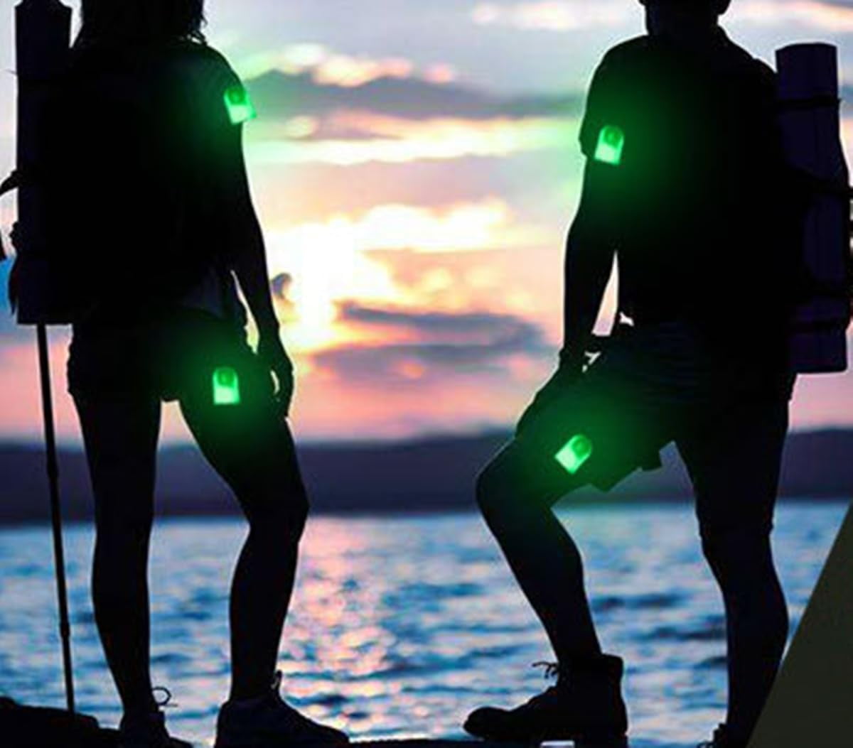 EONQY LED Safety Light Magnetic Clip on, 5 Pack Running Lights for ...