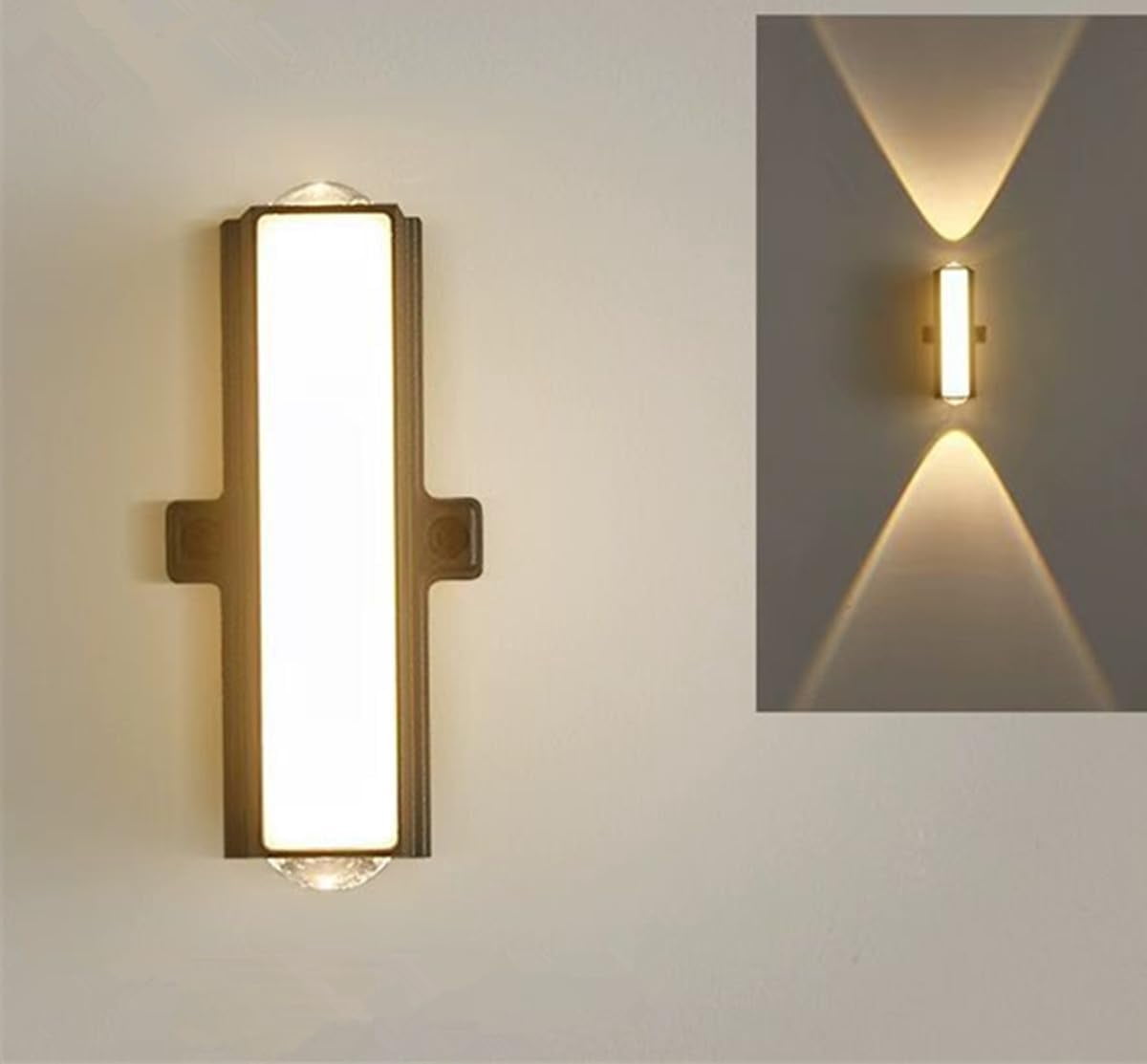 EONQY Letter Sign Wall Light, 12 W LED Up Down Wall Lamp Waterproof for ...