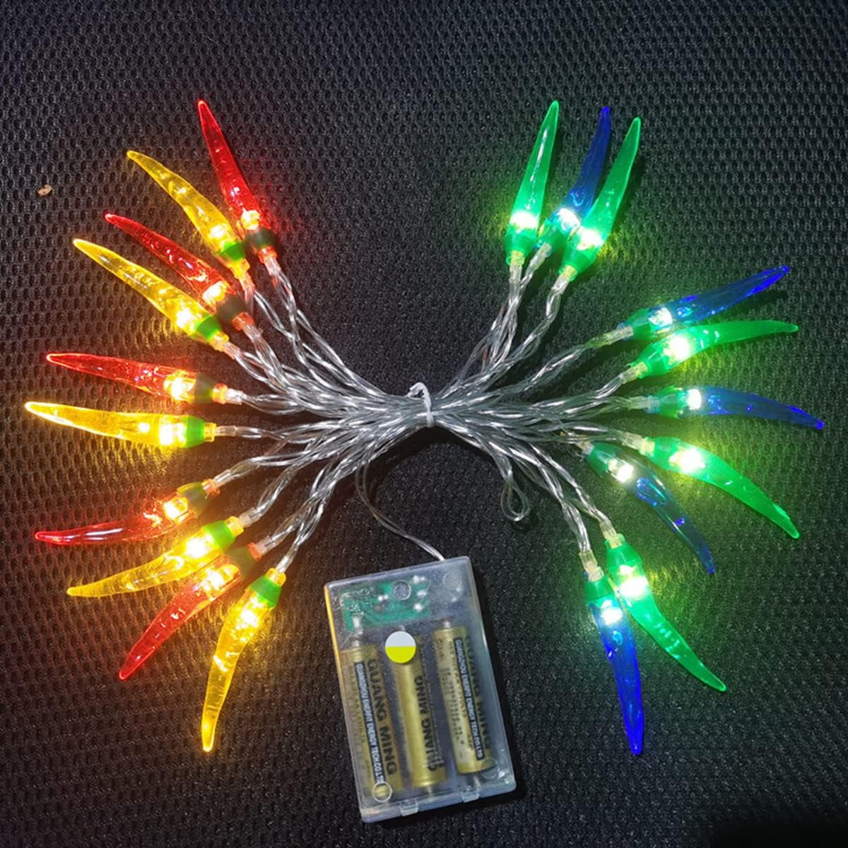 EONQY Red Chili String Lights, Chili Pepper Lights USB/Battery Operated ...