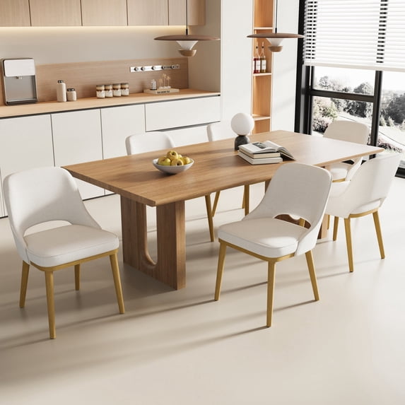 EOP Modern Dining Chairs Set of 6, Upholstered Dining Side Chairs with ...