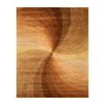 EORC Brown Hand-Tufted Wool Contemporary Swirl Rug, 6' Round - Walmart.com