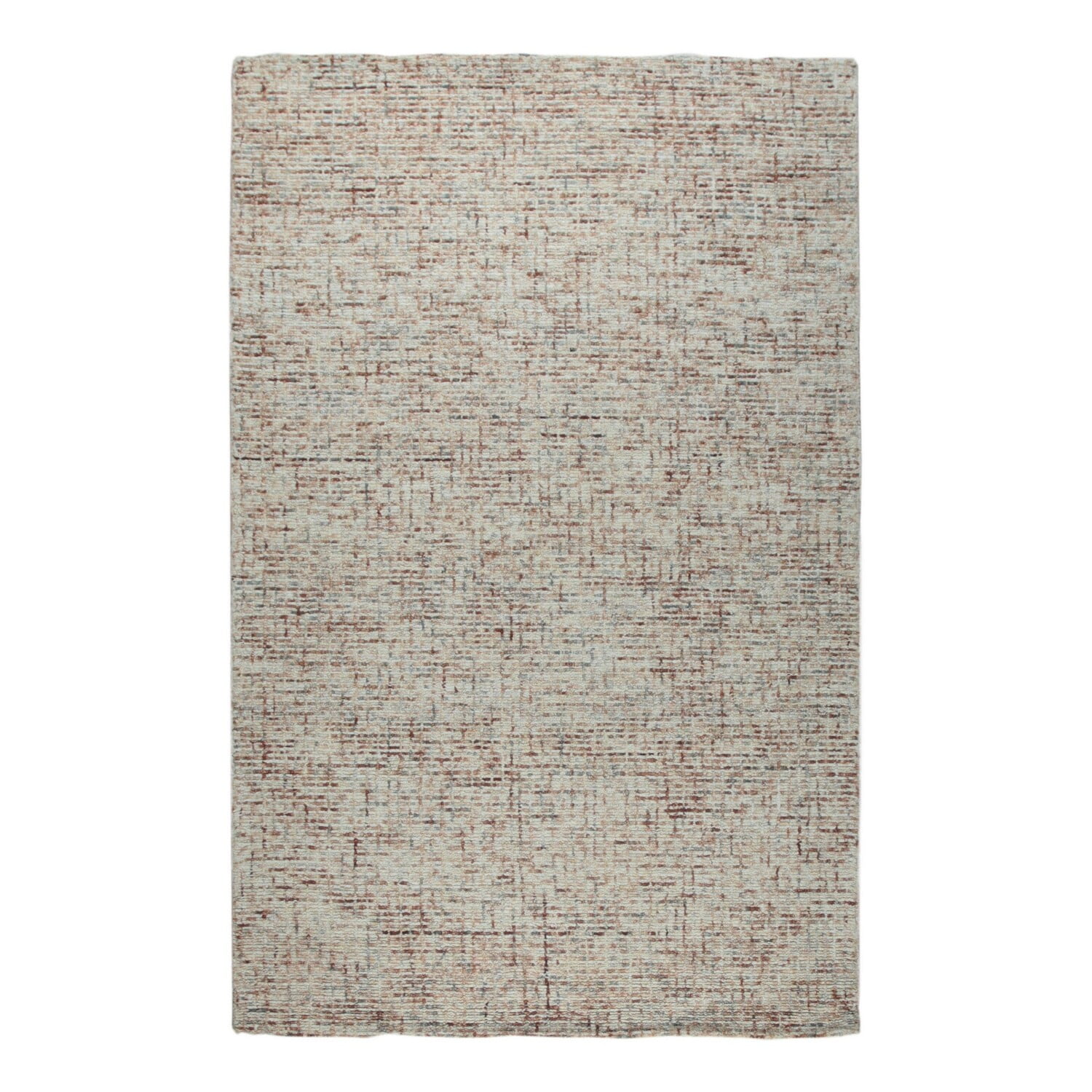 EORC ME11BN5X8 Hand-Tufted Wool Modern Tufted Loop Rug, 5' x 8', Light ...