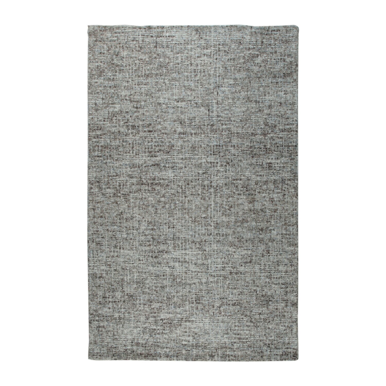 EORC ME11DBN5X8 Hand-Tufted Wool Modern Tufted Loop Rug, 5' x 8', Dark ...