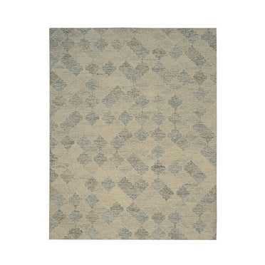 EORC T65BN 4 ft. Madrid Brown Hand Tufted Wool Brown Swirl Rug ...