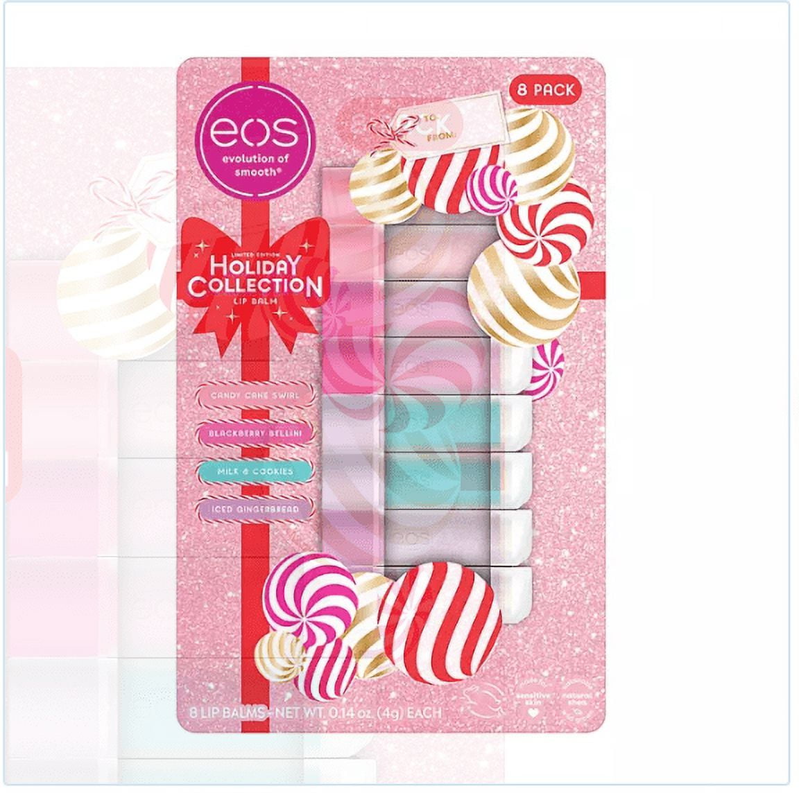 EOS Holiday Collection Lip Balm Variety Pack, 0.14 oz, 8pk - Walmart.com