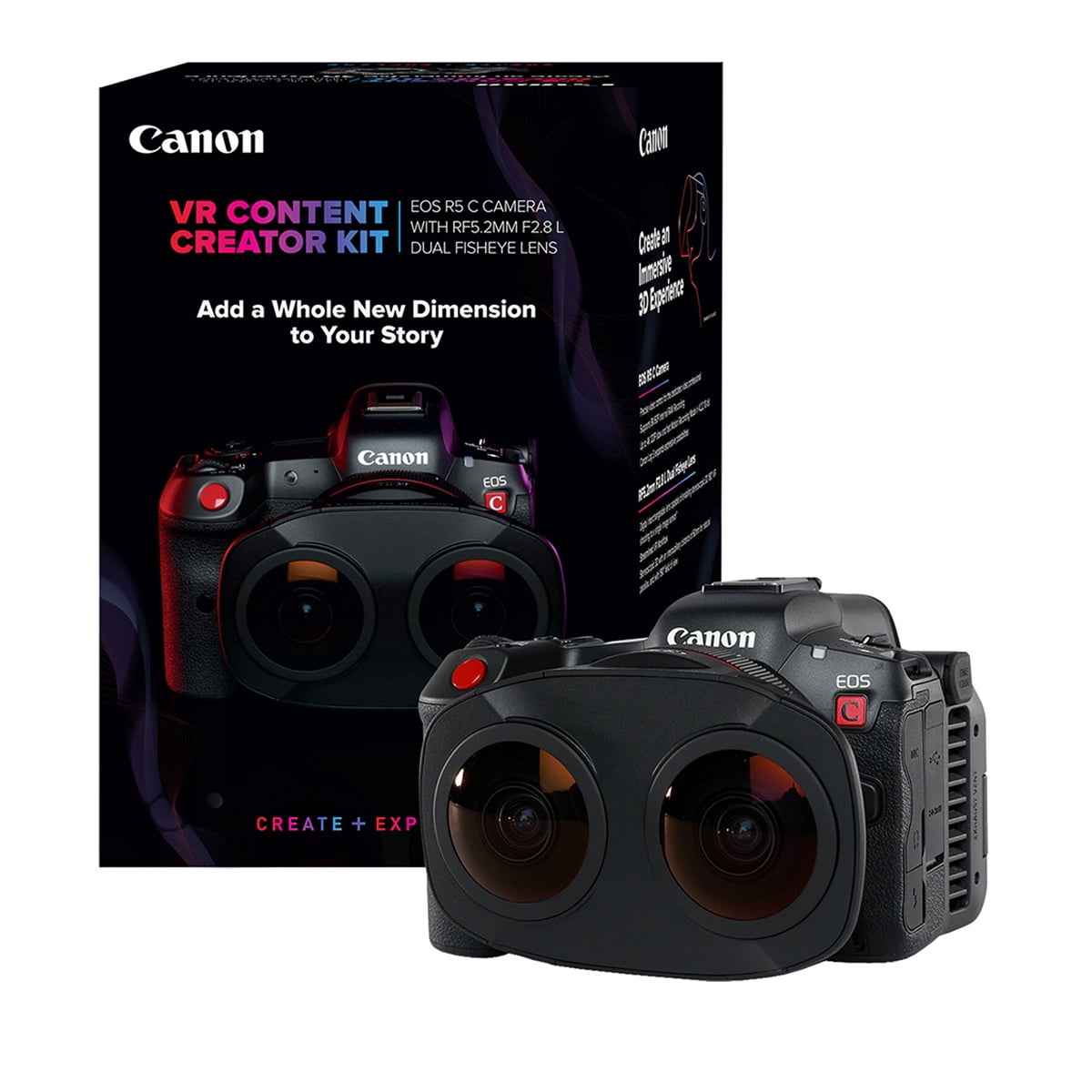 Canon VR Content Creator Kit - EOS R5 C Full-Frame Hybrid Camera and ...