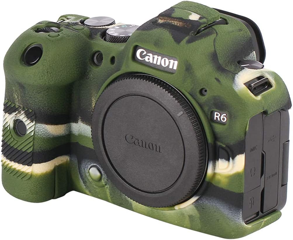 EOS R6 Rubber Camera Case Body Bag Full Cover with fine Texture ...