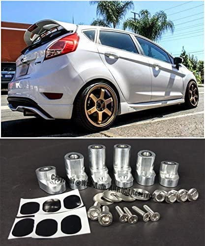EOS Rear Wing Spoiler Riser Extender Kit Silver - for Ford Fiesta ST ...