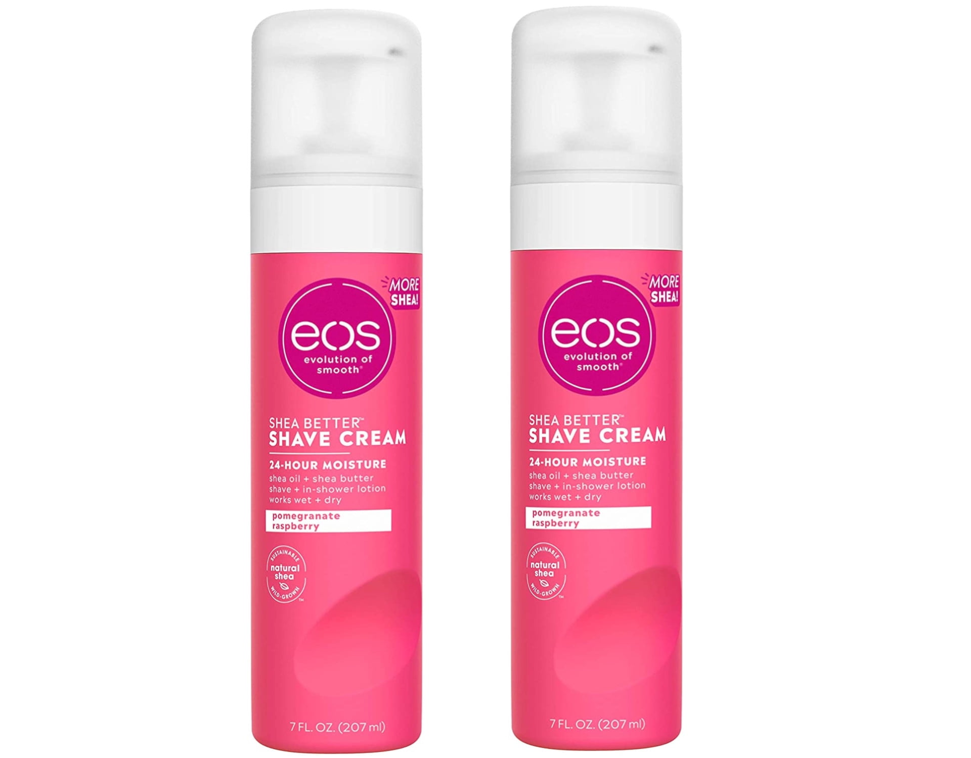 EOS, Shave Cream, Pomegranate Raspberry, 7 fl oz(pack of 2) - Walmart.com