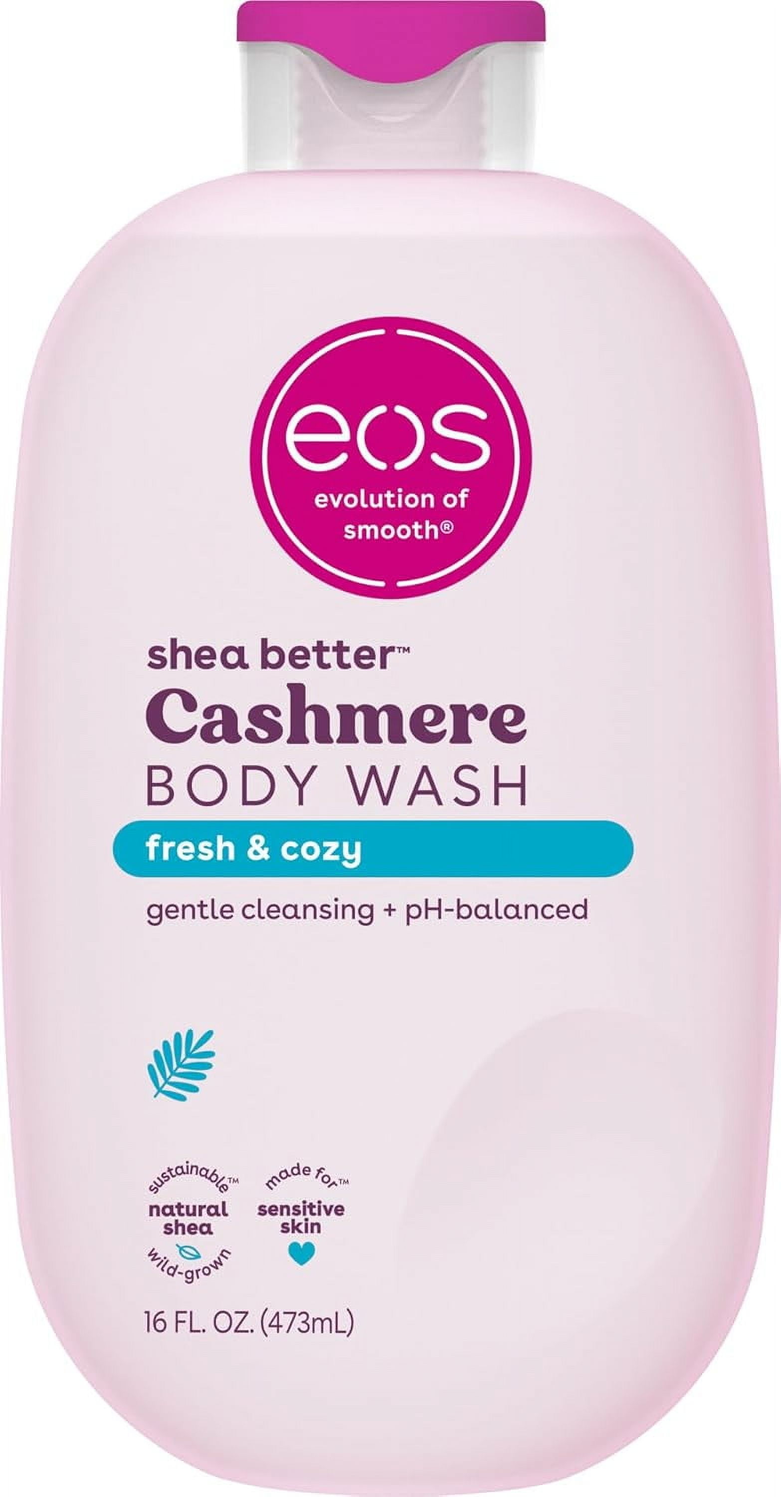 EOS Shea Better Cashmere Body Wash - Fresh + Cozy, 16 Fl Oz Body Wash with Shea Butter ...