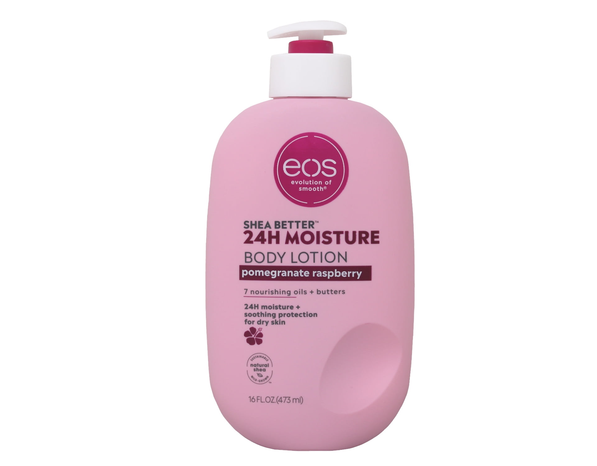 EOS Shea Better 24H Moisturizer Body Lotion - Soft & Smooth Pomegranate ...