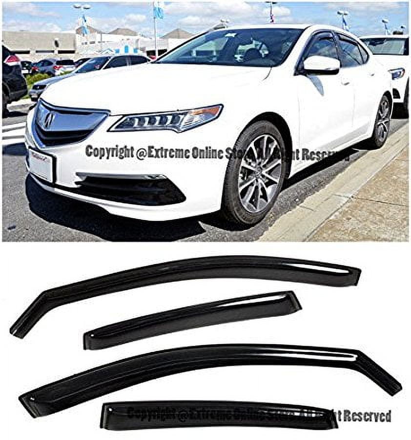 EOS Smoke Tinted JDM Style Side Window Visor Rain Guard - Acura TLX 15 ...