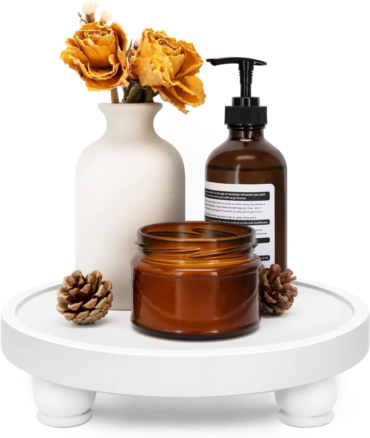 EOSAHR Decorative Wooden Riser for Home Decor : Farmhouse Display Stand ...