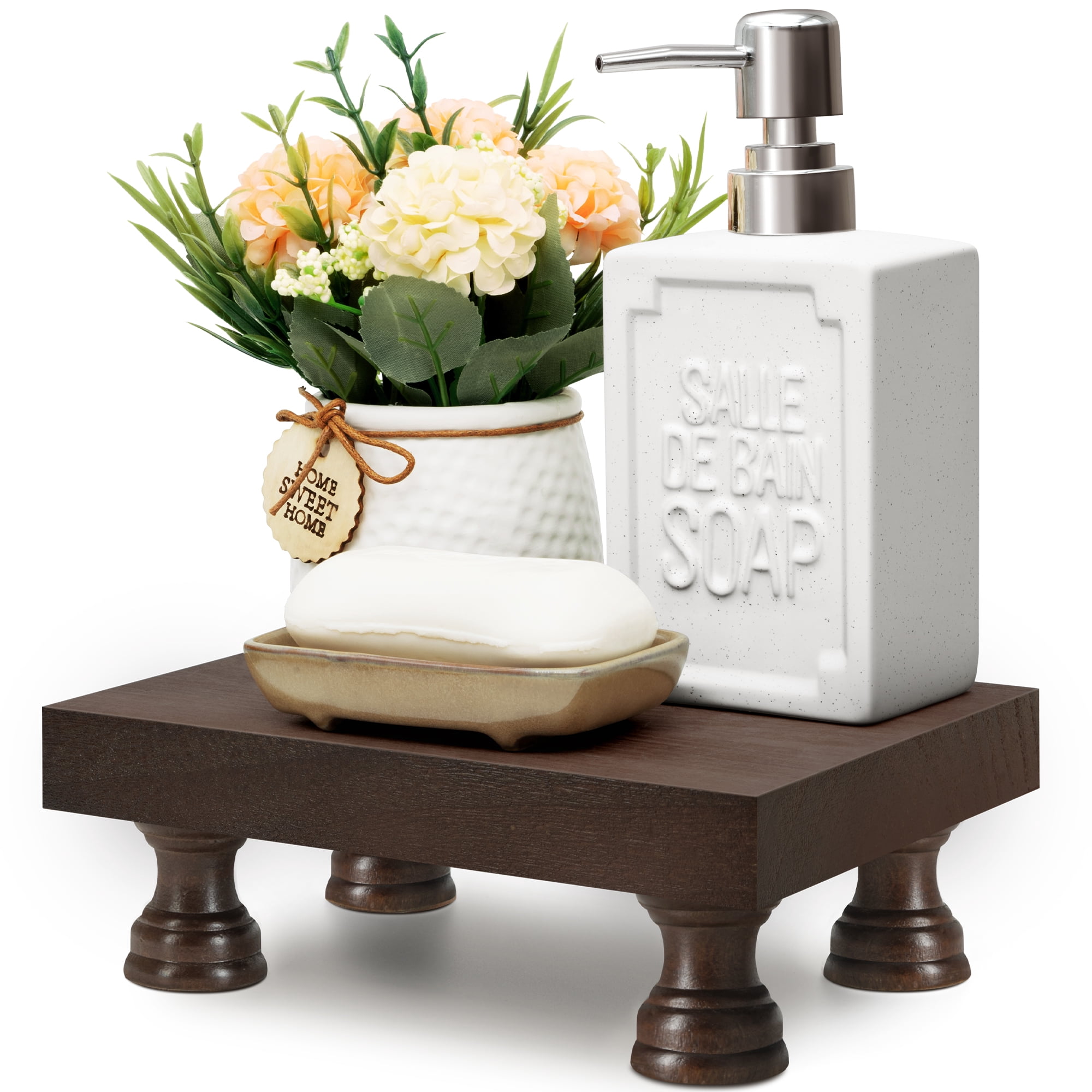 EOSAHR Decorative Wood Riser for Room Decor : Modern Farmhouse Pedestal ...