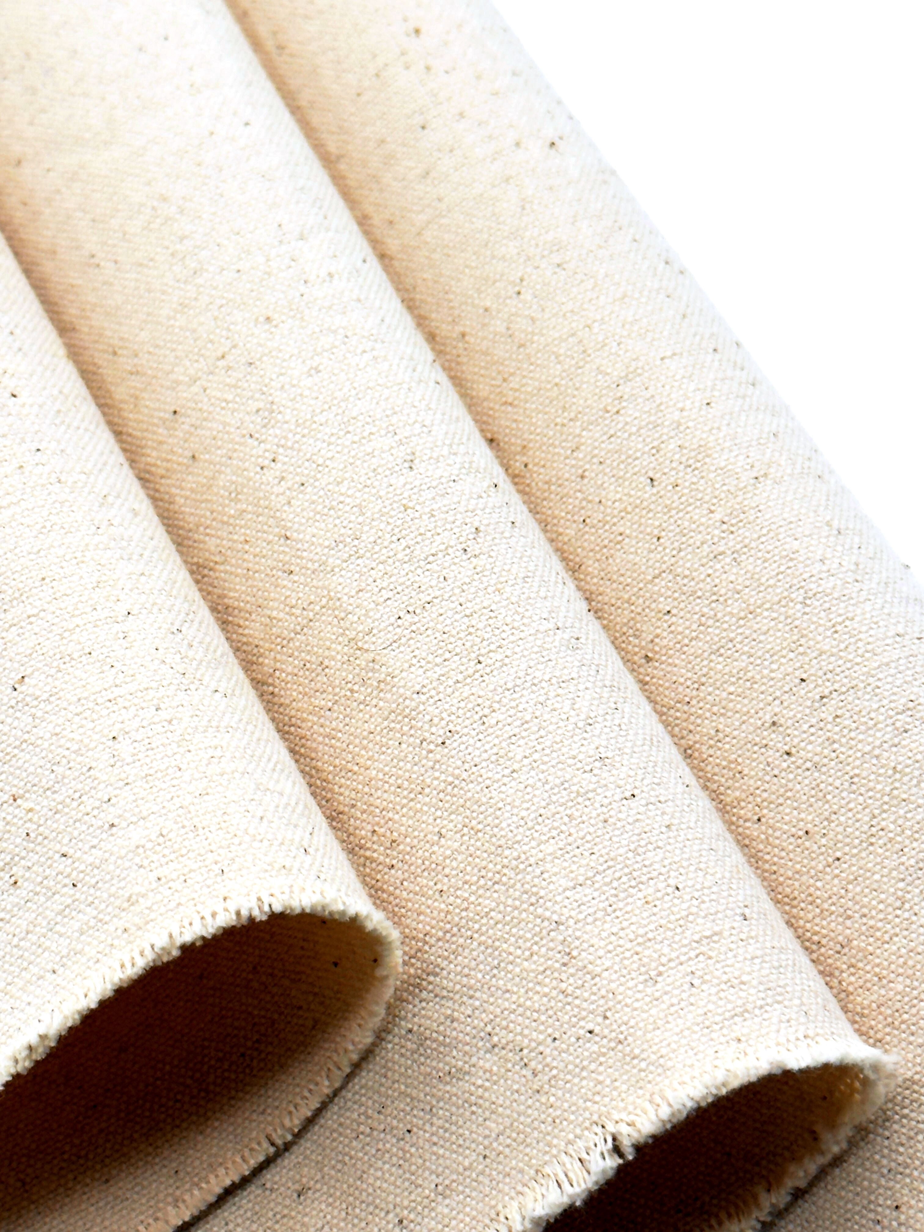 EOVEA - Canvas Fabric by The Yard - 100% Cotton Duck, 62-Inch Wide Heavy Duty Canvas Natural ...