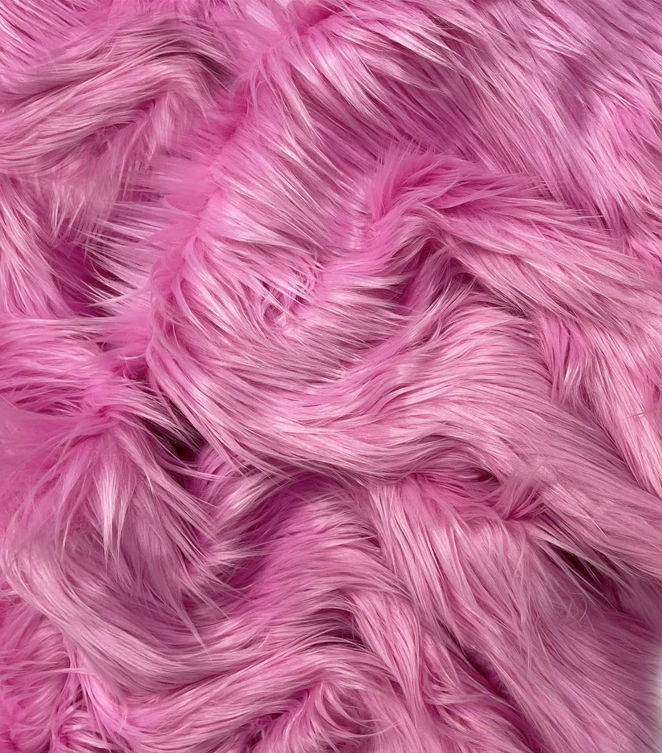 EOVEA - Mohair Shaggy Faux Fur Fabric, Bubble Gum, 2 Yards - Walmart.com
